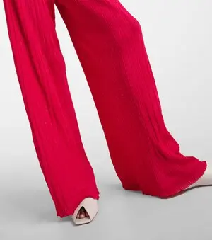 Alaïa Strapless Pleated Jumpsuit