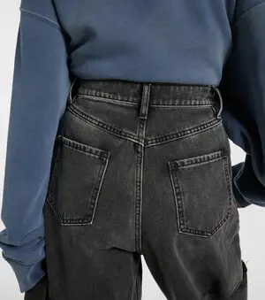 MAISON MARGIELA Cutout High-rise Tapered Jeans
