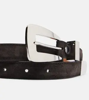 Khaite Lucca Leather Belt - Brown