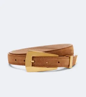 Khaite Lucca Leather Belt - Brown