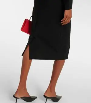 Max Mara One-shoulder Ruffled Midi Dress