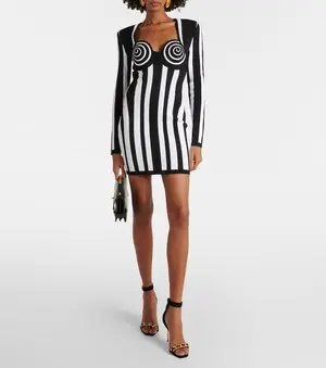 Balmain Striped Minidress