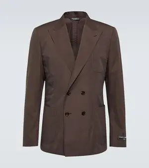 Dolce & Gabbana Cotton And Silk Poplin Blazer