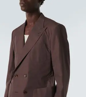 Dolce & Gabbana Cotton And Silk Poplin Blazer