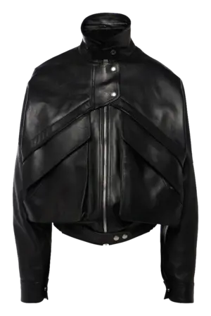 Magda Butrym Leather Bomber Jacket
