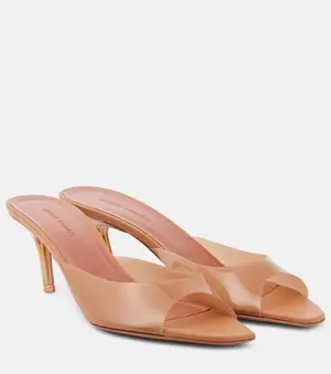 Amina Muaddi Alexa 60 Mules - Brown