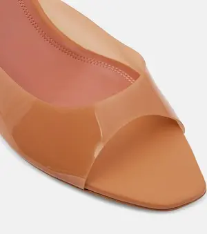 Amina Muaddi Alexa 60 Mules - Brown