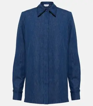 Gabriela Hearst Pointed Collar Tops