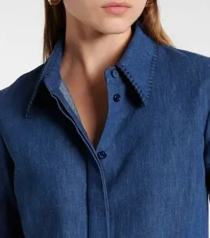 Gabriela Hearst Cruz Cotton And Linen Shirt