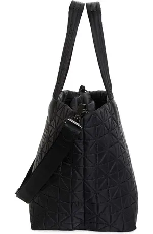 VEECOLLECTIVE Medium Vee Quilted Tote - Black
