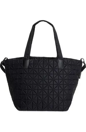 VEECOLLECTIVE Medium Vee Quilted Tote - Black