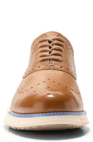 Cole Haan Zerøgrand Remastered Wingtip Derby Sneaker - Farro/vanilla