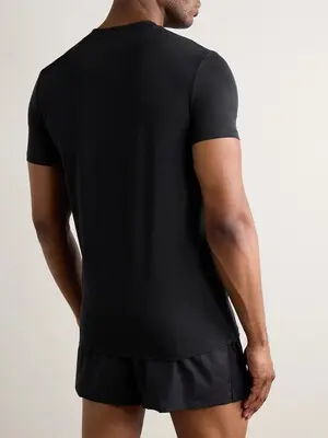 TOM FORD Slim-fit Stretch Cotton And Modal-blend T-shirt - Black