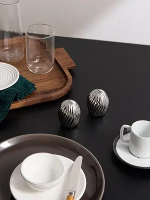 L'Objet Ripple Spice Jewels Platinum-plated Salt And Pepper Shakers