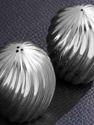 L'Objet Ripple Spice Jewels Platinum-plated Salt And Pepper Shakers