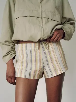 REFORMATION Reformation June Low Rise Linen Short