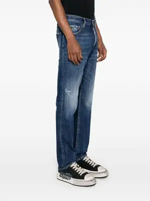 Dsquared2 642 Mid-rise Straight-leg Jeans - Blue