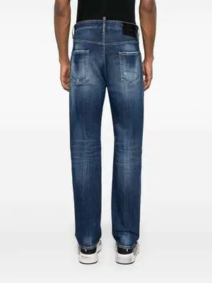 Dsquared2 642 Mid-rise Straight-leg Jeans - Blue