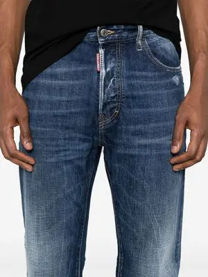 Dsquared2 642 Mid-rise Straight-leg Jeans - Blue