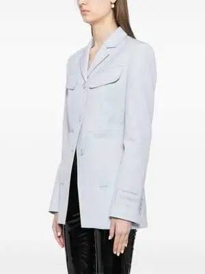 Off-White Tailored Blazer With Embroidered Logo