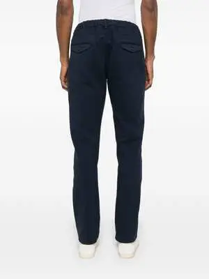 Eleventy Pleated Tapered Trousers - Blue