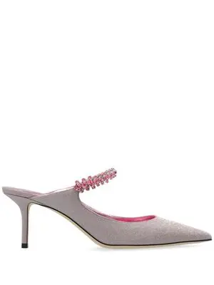 JIMMY CHOO Bing Crystal Embellished Mules