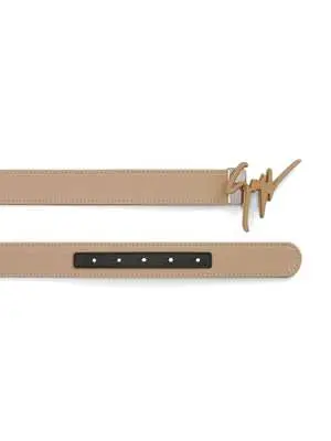 GIUSEPPE ZANOTTI Logo Buckle Belt - Neutrals
