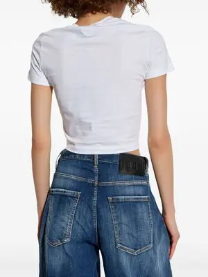 Dsquared2 Logo-printed Cropped T-shirt - White