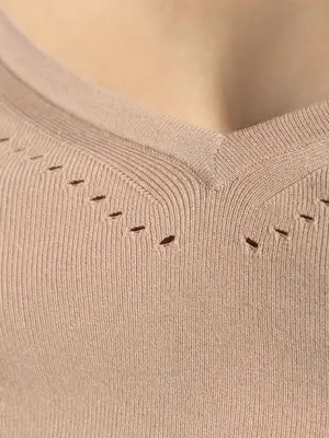 Max Mara Fine-knit Cropped Top