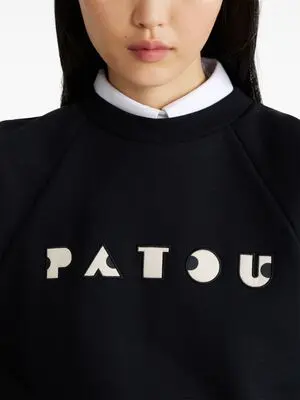 PATOU Art Deco Embroidered Sweatshirt
