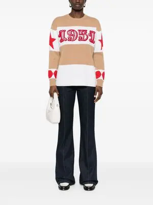 Max Mara Dirce Striped Jumper - Brown