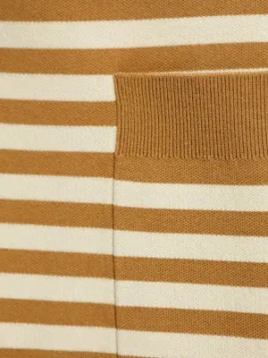Max Mara Striped V-neck Cardigan