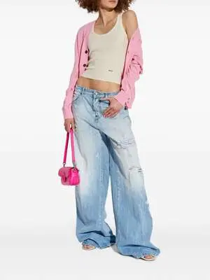 Dsquared2 Logo Patch V-neck Cardigan - Pink