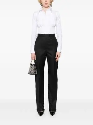 Alexander McQueen Pinstripe Wool Trousers