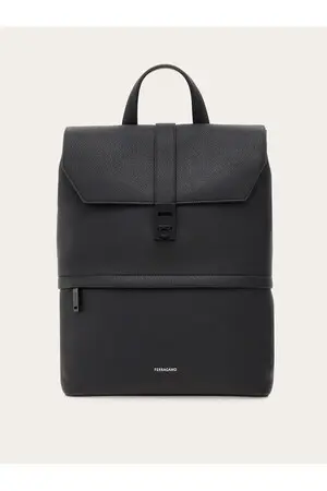 FERRAGAMO Backpack With Hug Buckle - Black