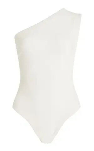 HAIGHT. Haight Luisa One-Shoulder Swimsuit White