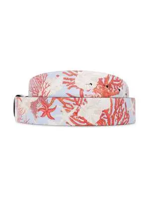 Versace La Medusa Leather Reversible Belt