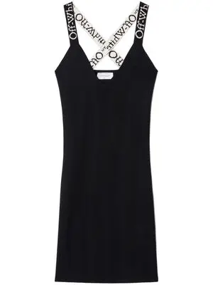 Off-White Logo-jacquard Mini Dress