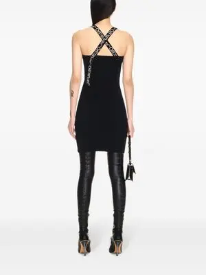 Off-White Logo-jacquard Mini Dress