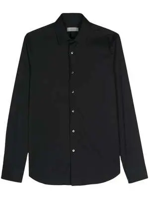 Canali Classic-collar Shirt - Black
