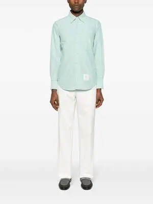 Thom Browne Armband-embellished Cotton Shirt - Green