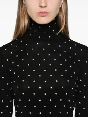 Rabanne Gem-embellished Top - Black