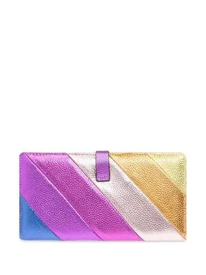 Kurt Geiger Diagonal Stripes Leather Wallet