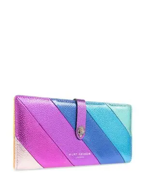 Kurt Geiger Diagonal Stripes Leather Wallet
