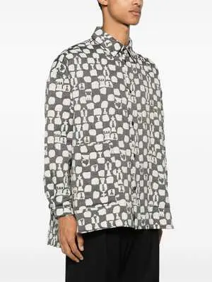 Henrik Vibskov Big Patterned-jacquard Shirt