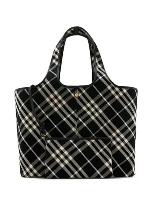 Burberry Vintage Check Tote - Black