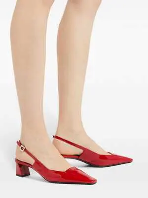 GIUSEPPE ZANOTTI 45mm Brendha Slingback Pumps - Red