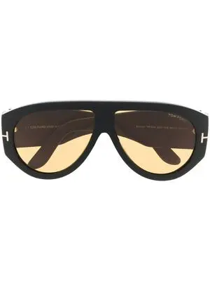 TOM FORD Bronson Pilot-frame Sunglasses - Black