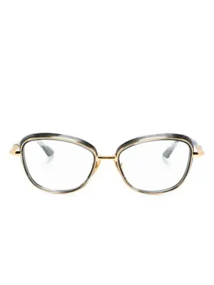 Dita Litavu Square-frame Glasses - Black