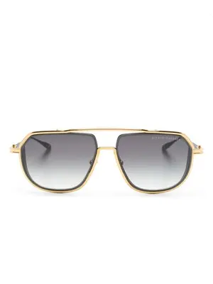 Dita Intracraft Navigator-frame Sunglasses - Gold